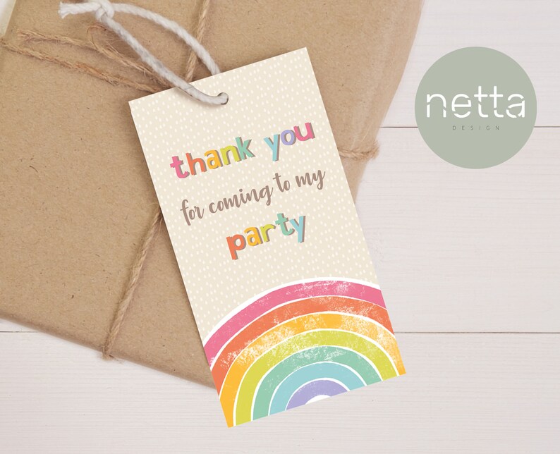 Rainbow Party Package Printable Rainbow Party Decor Rainbow - Etsy
