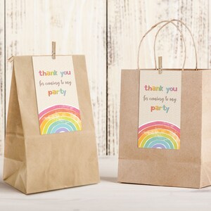 Rainbow Party Package, Printable Rainbow Party Decor, Rainbow Birthday ...