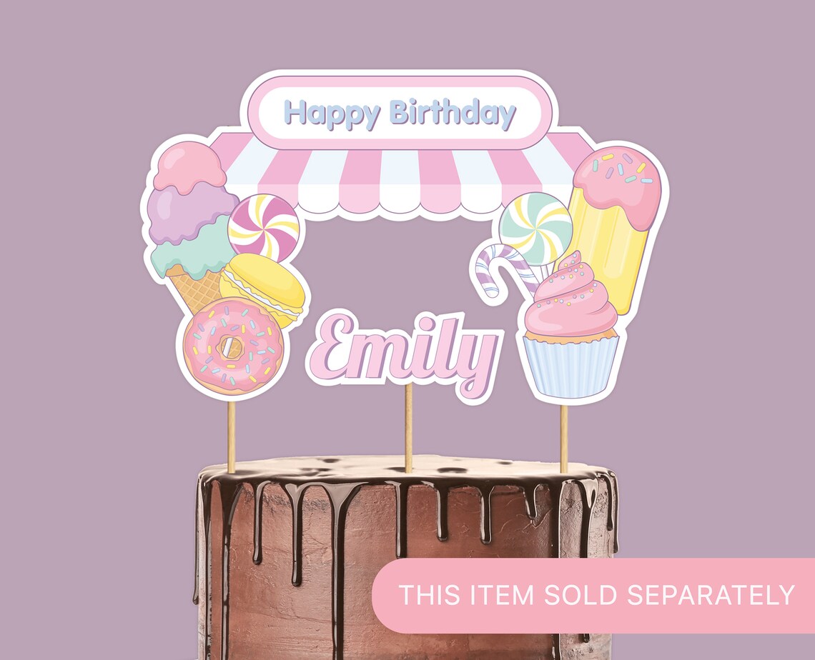 Printable Candy Land Gift Tags, Sweet Shoppe Favor Tags, Candyland Bag ...