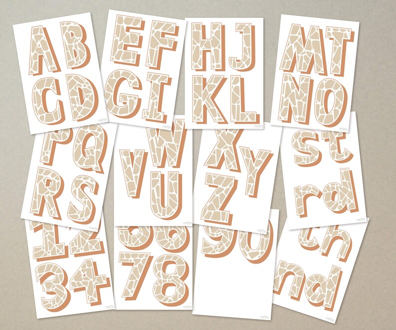 Dinosaur Alphabet Banner Set, Printable Dino Garland, Letters A to Z ...