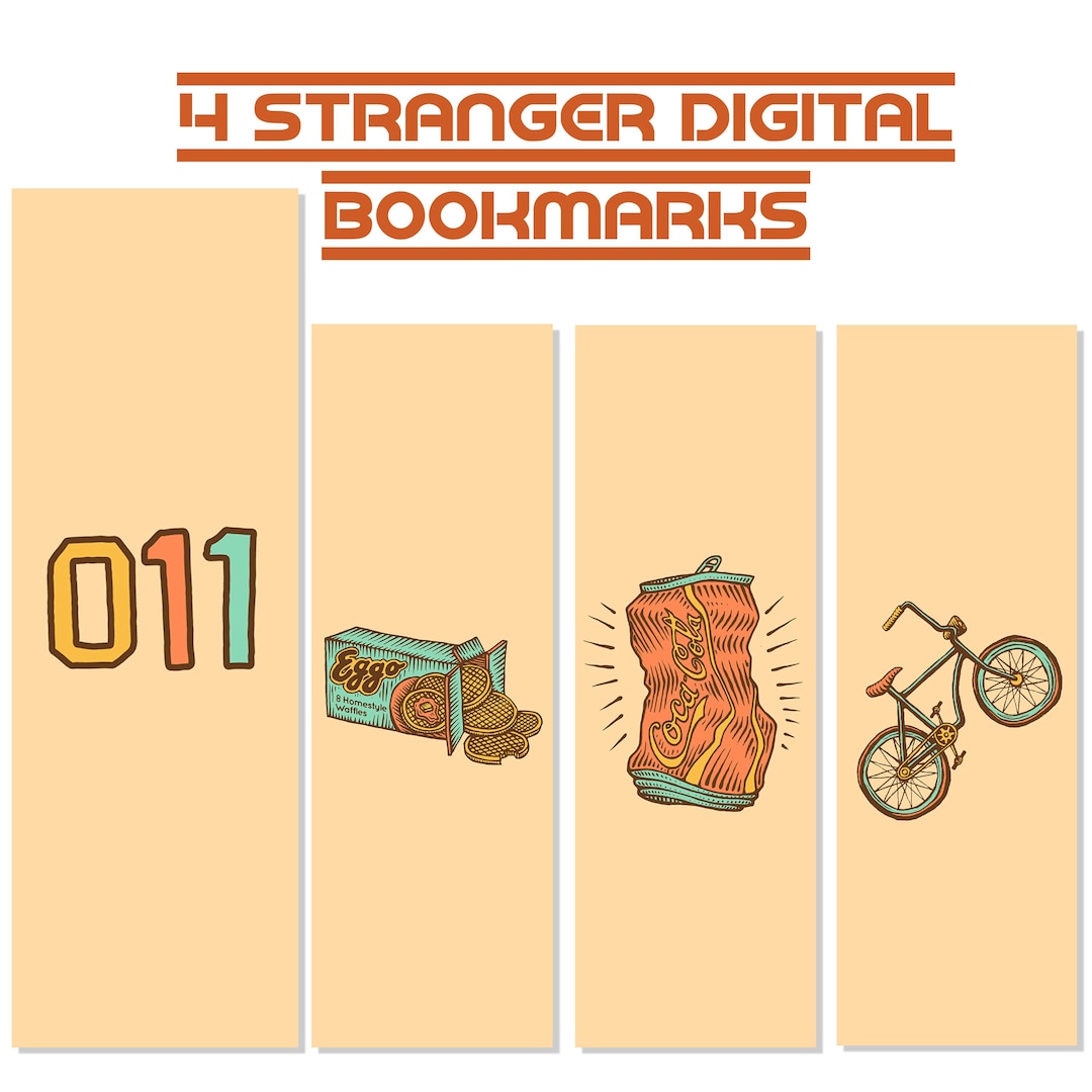 4 Stranger Things ELEVEN Digital Bookmarks to Print - Etsy