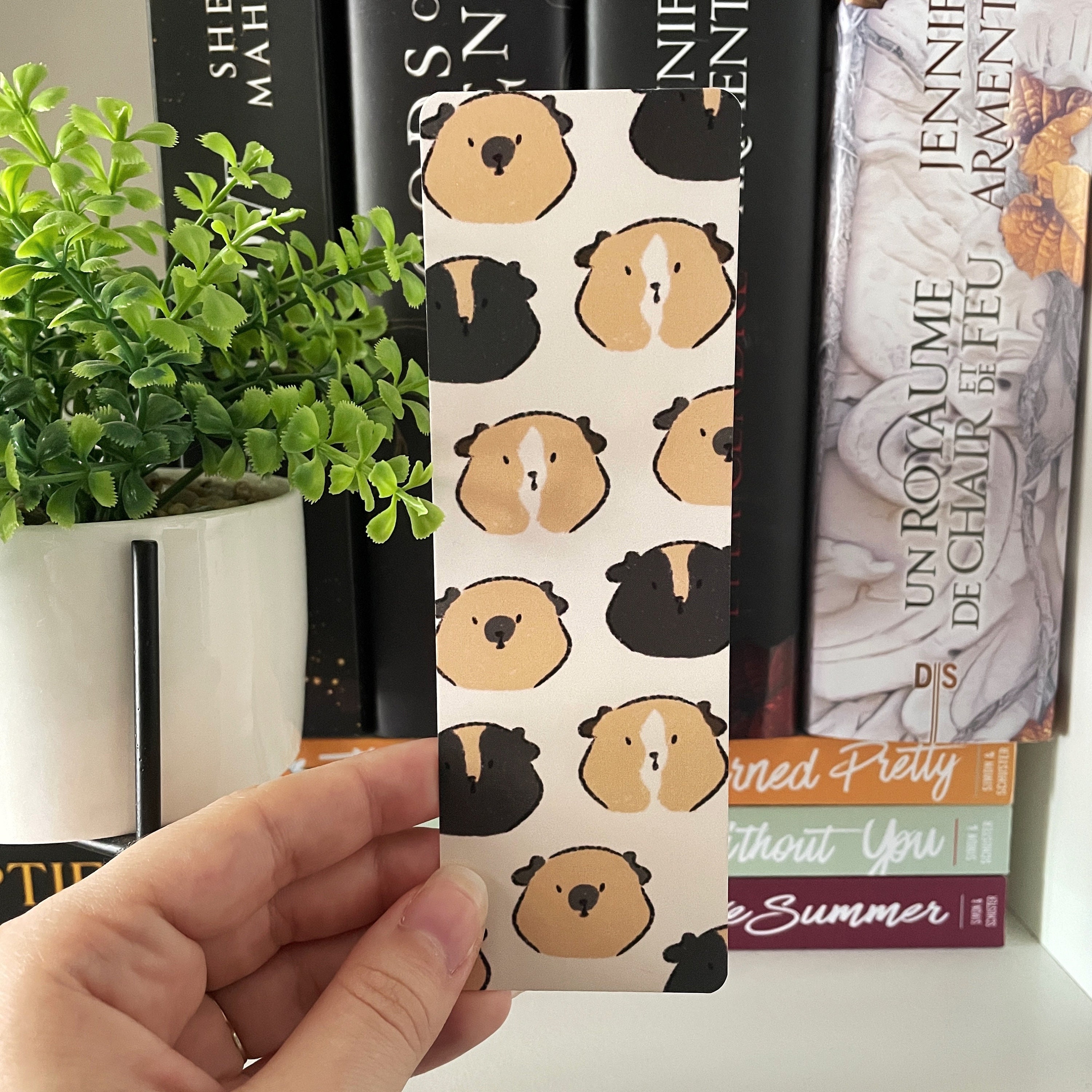 Cute Guinea Pigs Bookmark / Piggies Bookmark / Illustrated Bookmark - Etsy