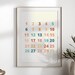 Large Numbers Poster Preschool Posters Homeschool Posters - Etsy
