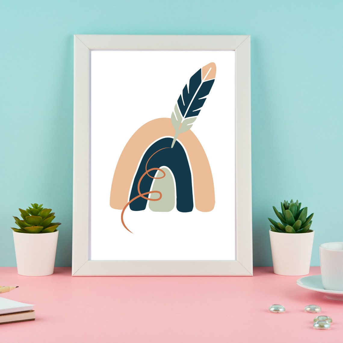 Boho Rainbow Classroom Decor Boho Rainbow Posters Boho - Etsy