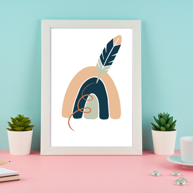 Boho Rainbow Classroom Decor Boho Rainbow Posters Boho - Etsy