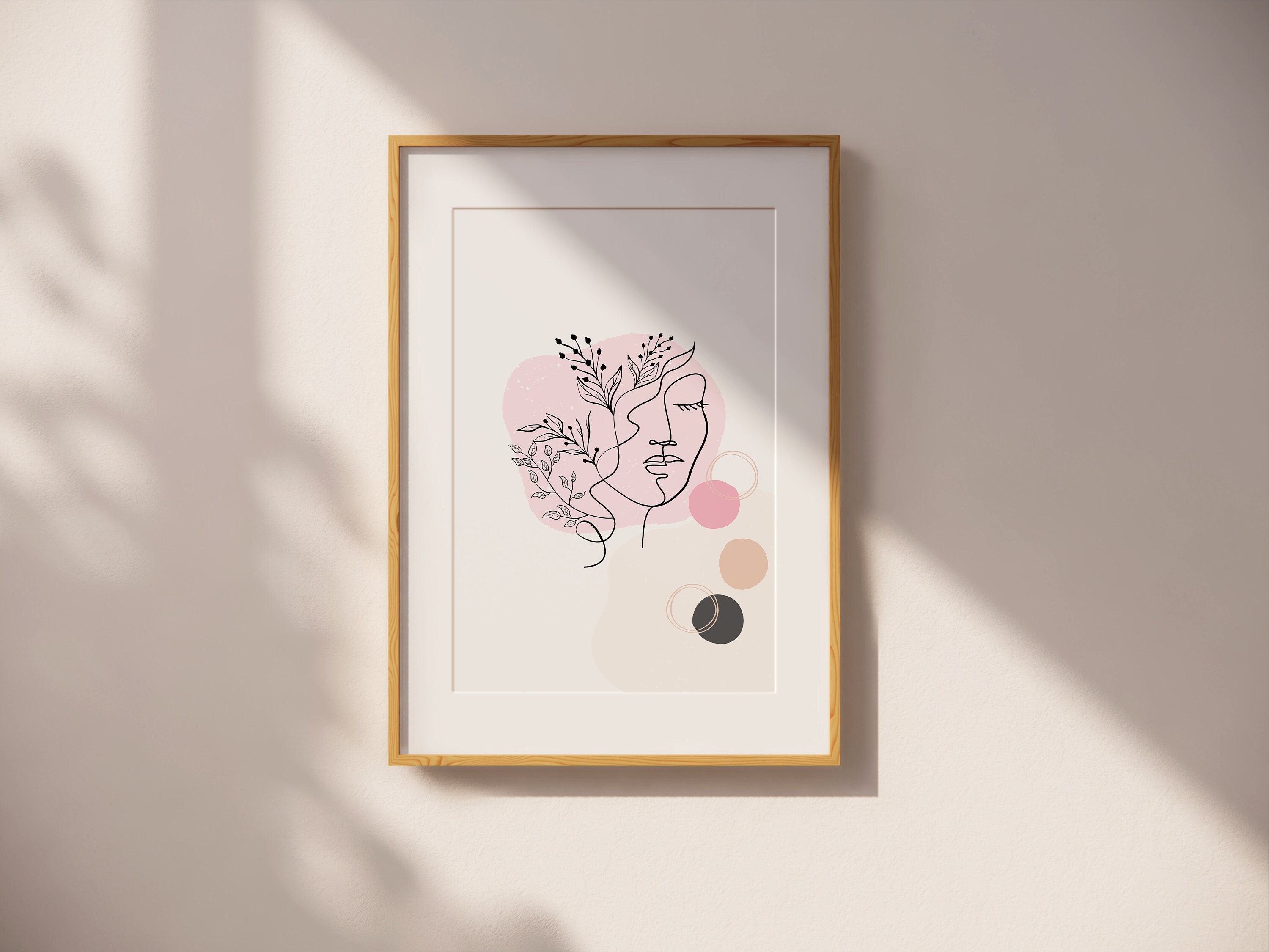 Preppy Room Decor, Continuous Line Art, Feminist Poster, Single Line ...