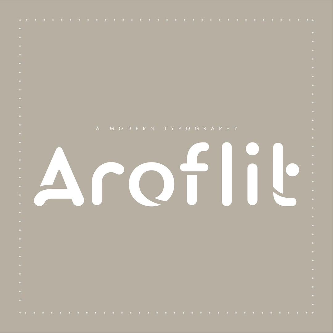 Aroflit Font Modern Typography Font, Procreate Fonts, Modern, Fonts for ...