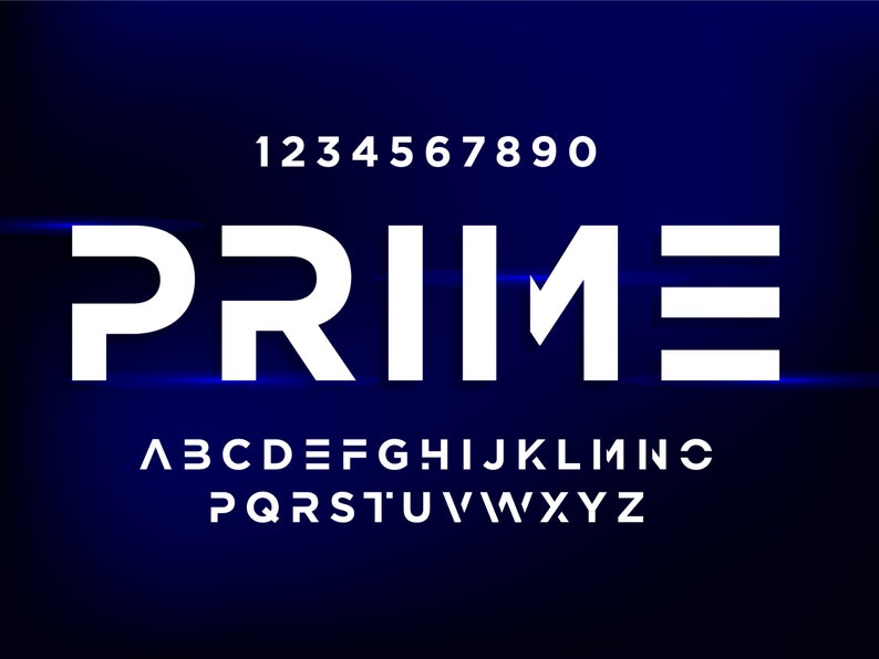 Prime Font Modern Font, Procreate Fonts, Modern, Fonts for Logos - Etsy