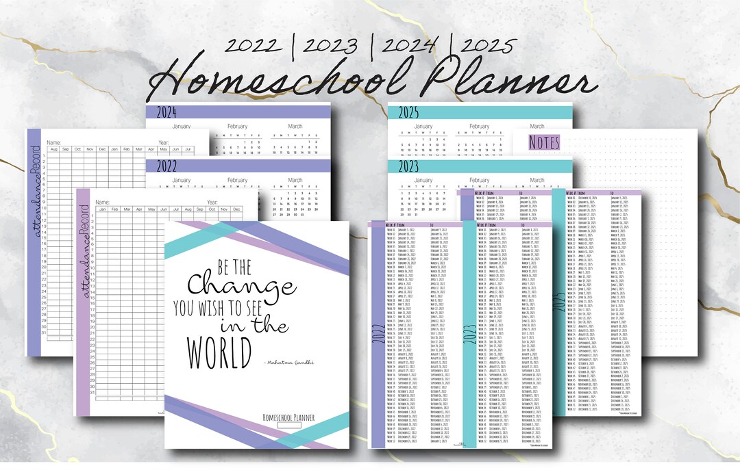 2022 | 2023 | 2024 | 2025 Homeschool Planner | PDF | BIBLE VERSION ...