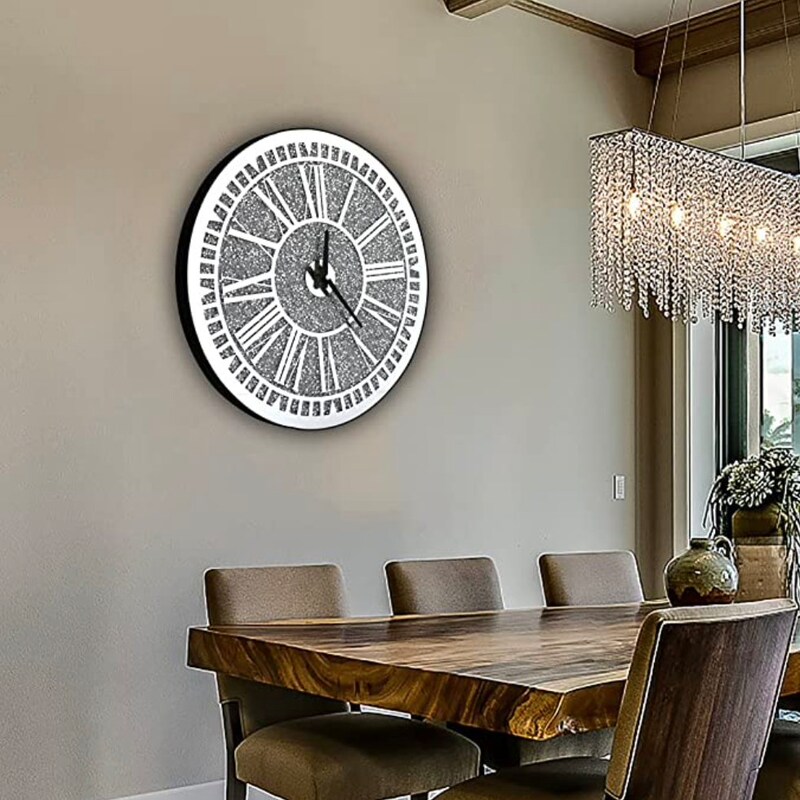 Mirrored Wall Clock - Etsy