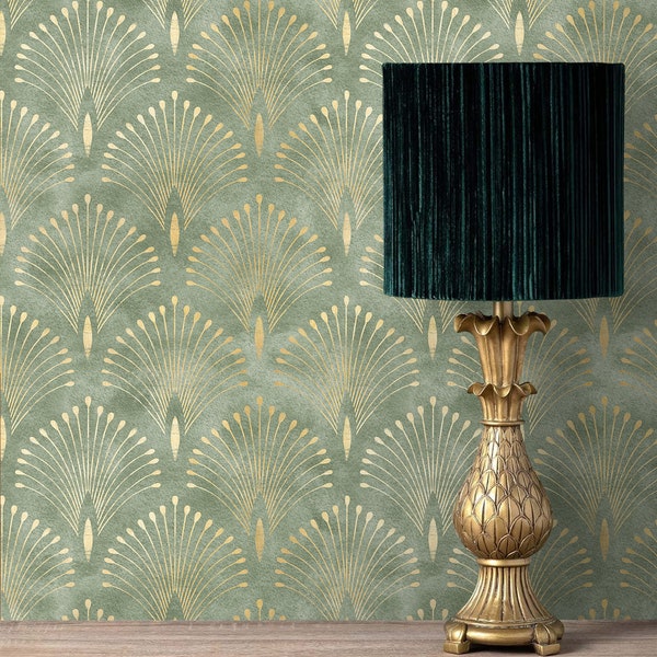 Art Deco Removable Wallpaper - Etsy