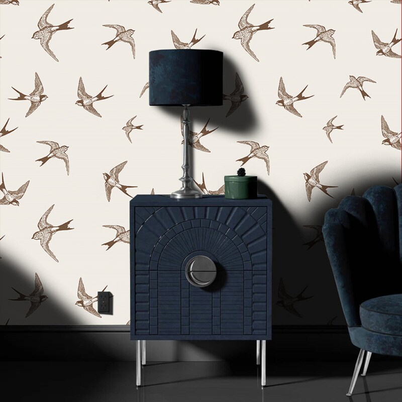 Swallows Wallpaper - Etsy