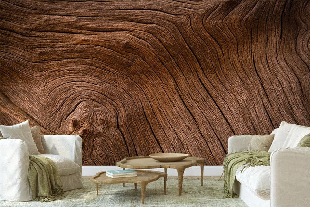Old Wood Texture Wallpaper, Wooden Surface Wall Mural, Wallpaper, Peel ...