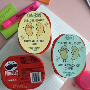Pringles Chips Valentines for School Class Valentines Downloadable ...