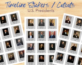 Timeline Stickers Cut Outs Printable Digital Classical Conversations ...