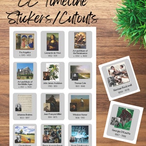 Timeline Stickers Cut Outs Printable Digital Classical Conversations ...