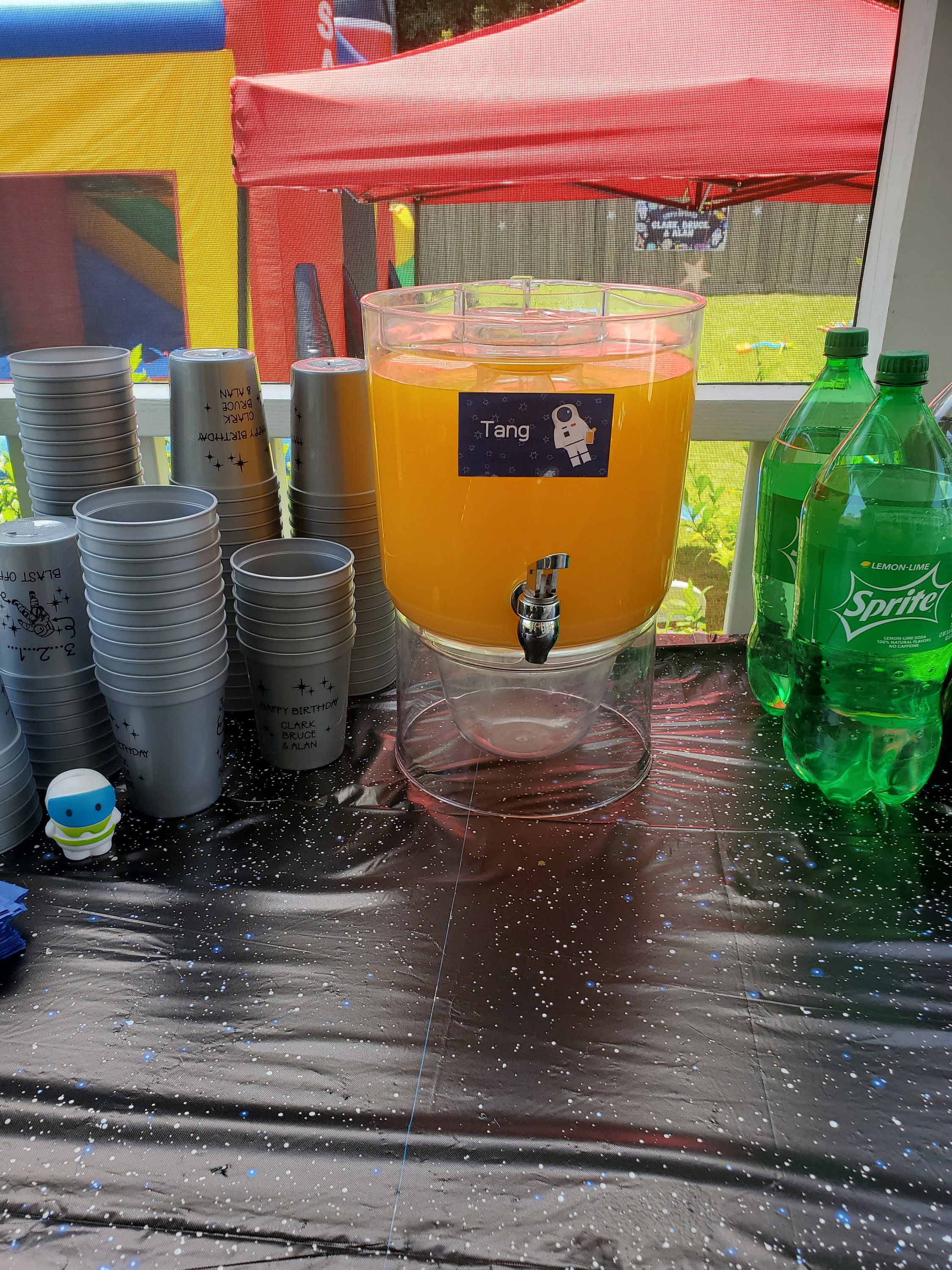 Space Kids Birthday Party Menu Food Cards - Etsy