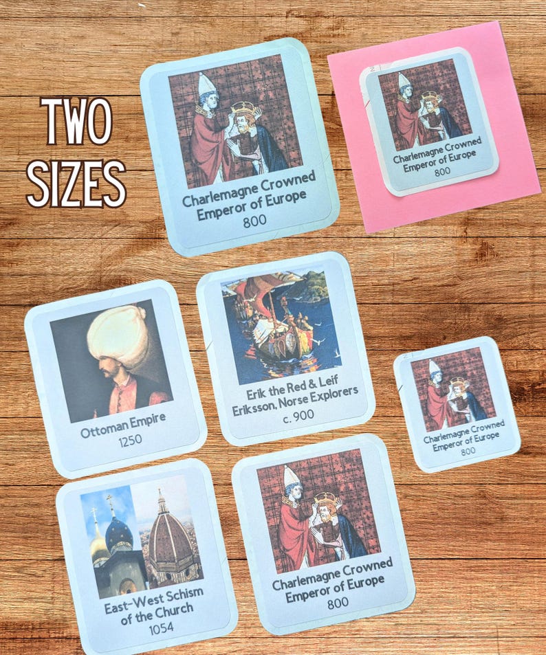 PHYSICAL Timeline Stickers Cut Outs Printed Classical Conversations ...