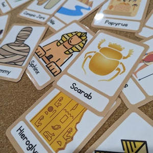 Ancient Egypt Kindergarten Vocabulary Flash Cards - Etsy