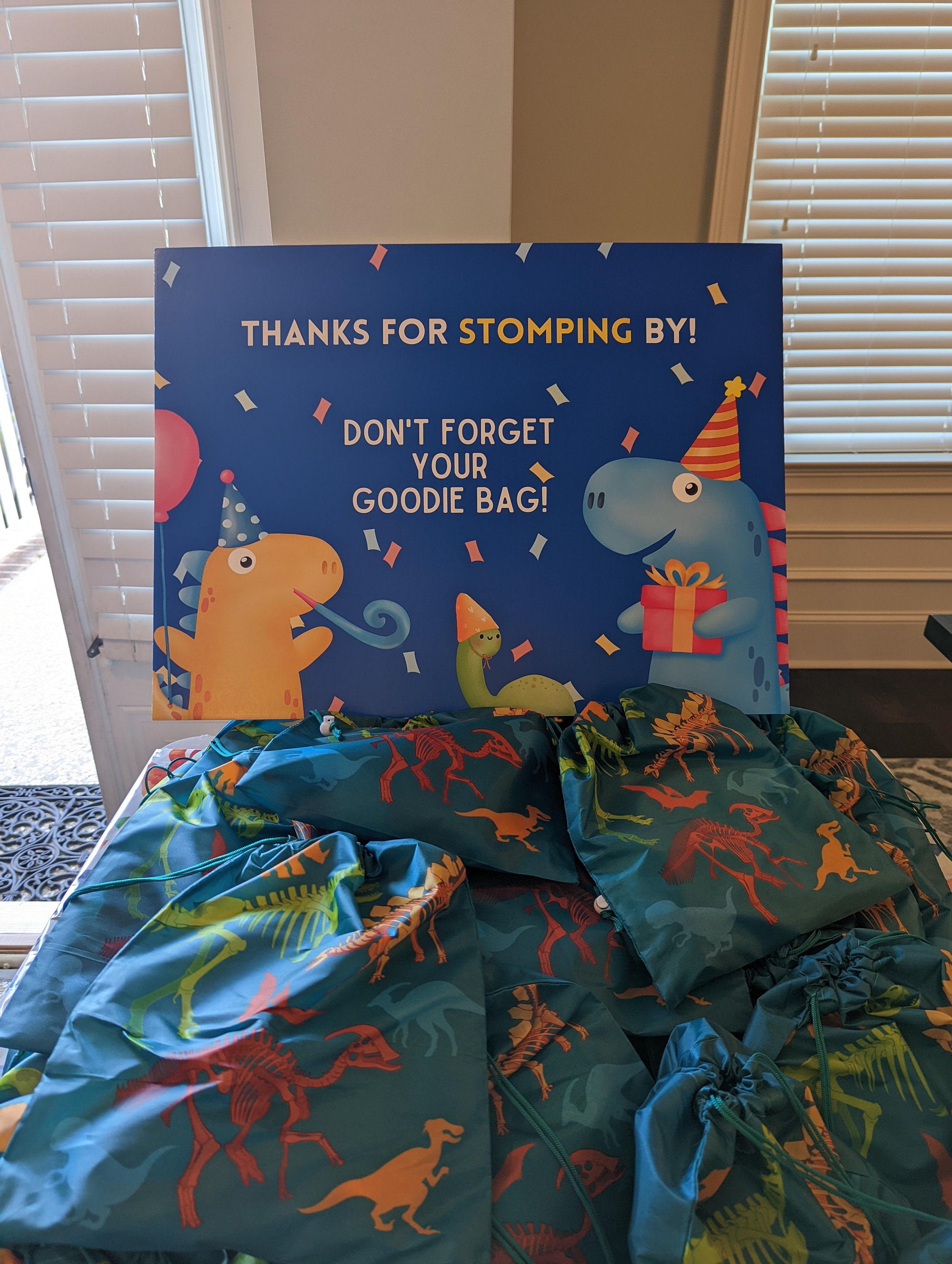 Dinosaur Party Goodie Bag Sign Decor - Etsy