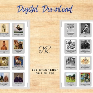 Timeline Stickers Cut Outs Printable Digital Classical Conversations ...