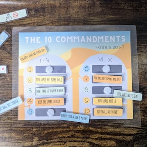 Ten Commandments Worksheet Catholic & Protestant Sunday School ...