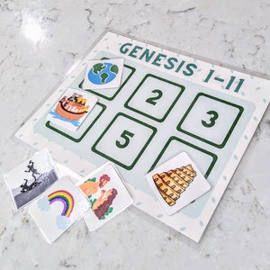 Bible Genesis 1-11 Timeline Cutout Printable Digital Download PDF Kids ...