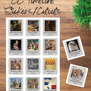 Timeline Stickers Cut Outs Printable Digital Classical Conversations ...