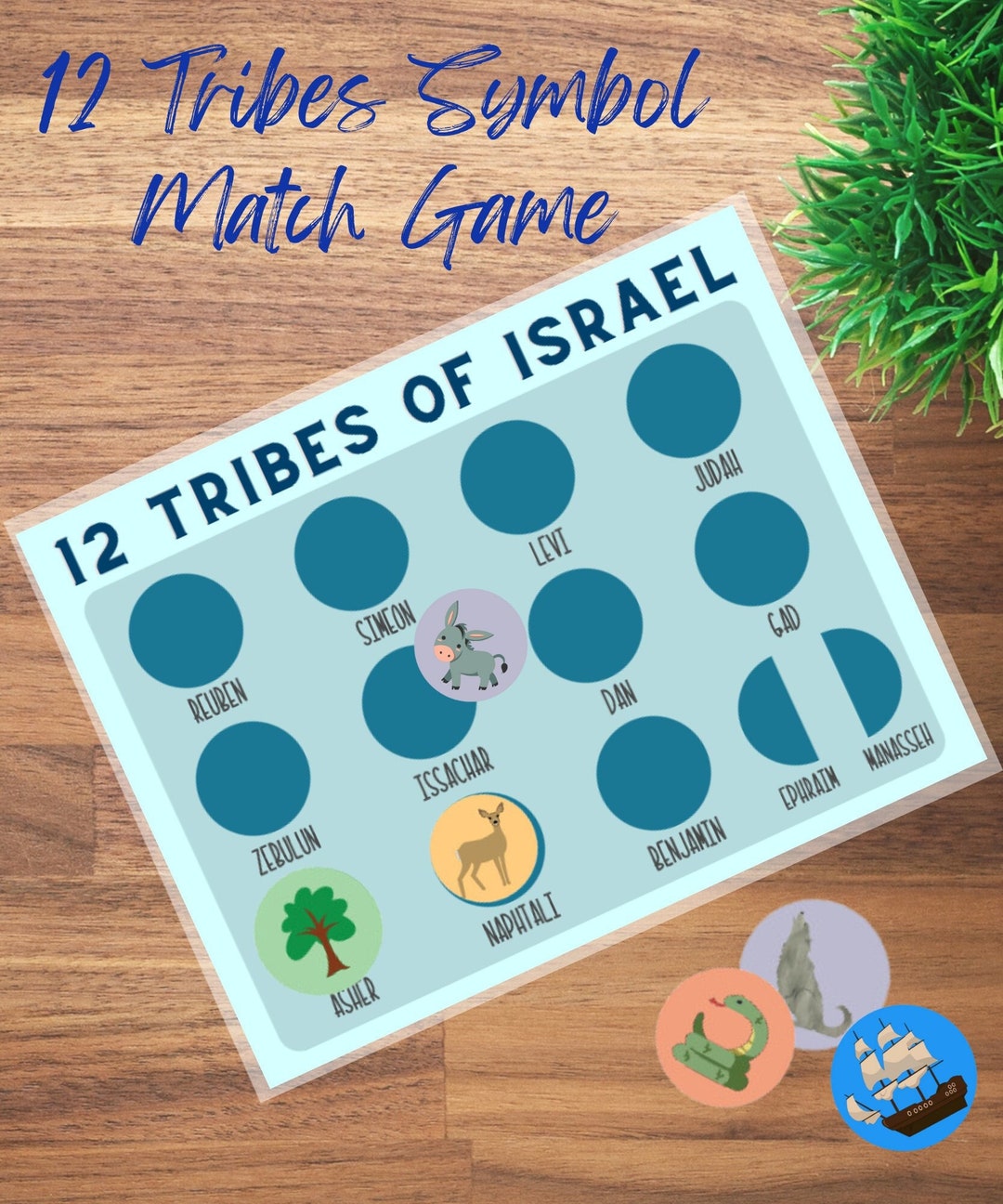 Twelve Tribes of Israel Sons of Jacob Worksheet Cutout Sunday School ...