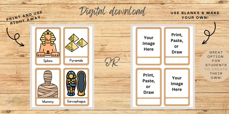 Ancient Egypt Kindergarten Vocabulary Flash Cards - Etsy
