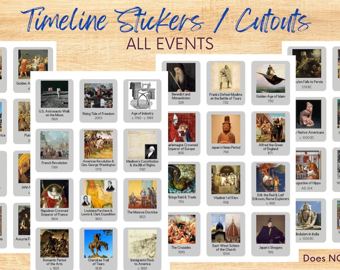 CC Foundations Timeline Stickers - Etsy