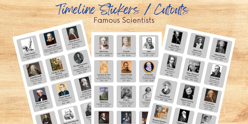 Timeline Stickers Cut Outs Printable Digital Classical Conversations ...