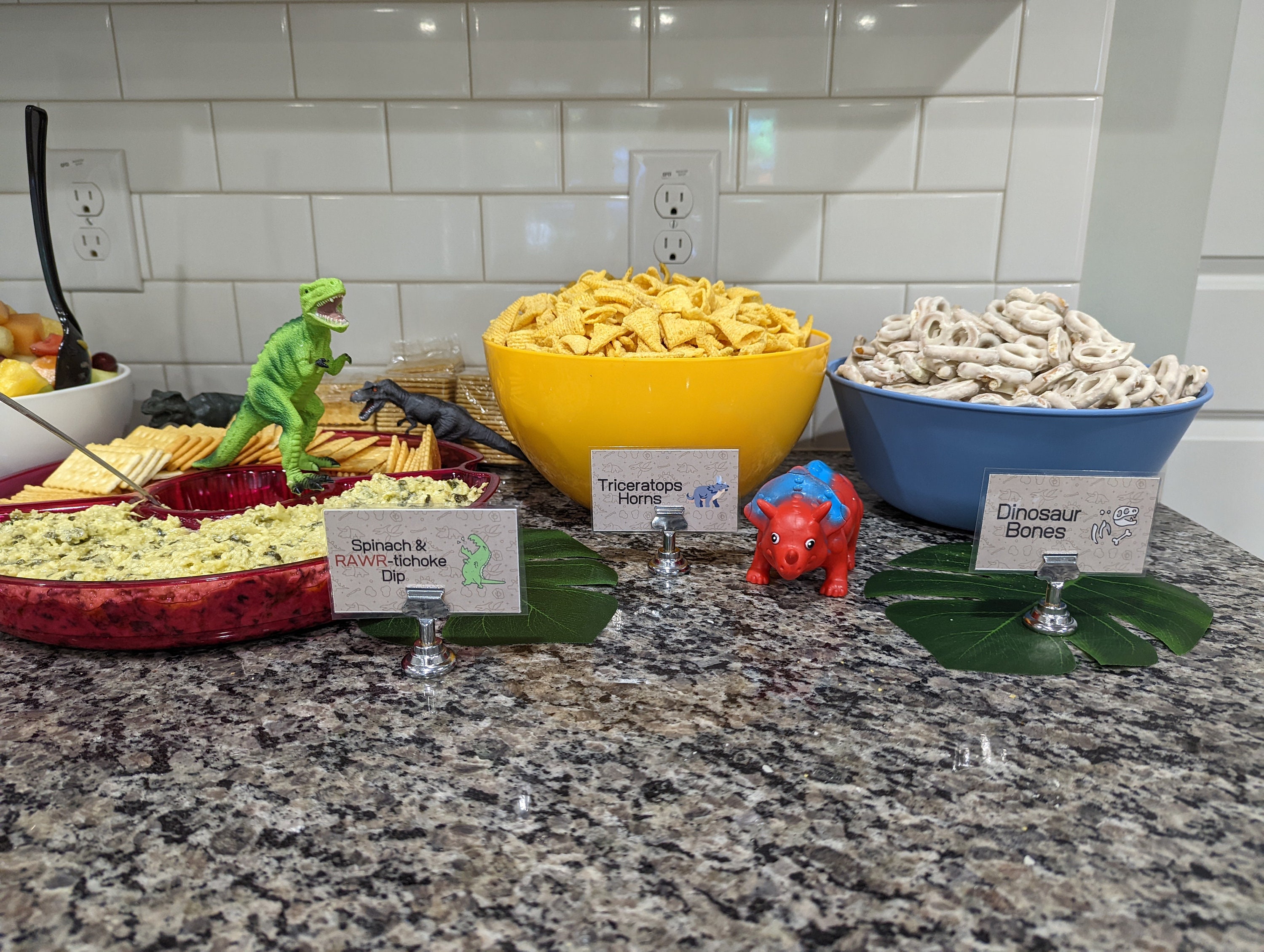 Dinosaur Birthday Party Kids Menu Food Cards - Custom - Etsy