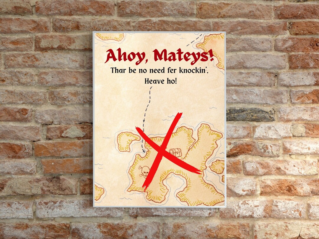 Pirate Party Front Door Sign Decor - Etsy