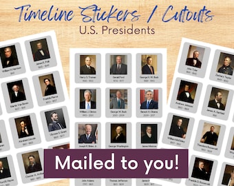 PHYSICAL Timeline Stickers Cut Outs Printed Classical Conversations ...