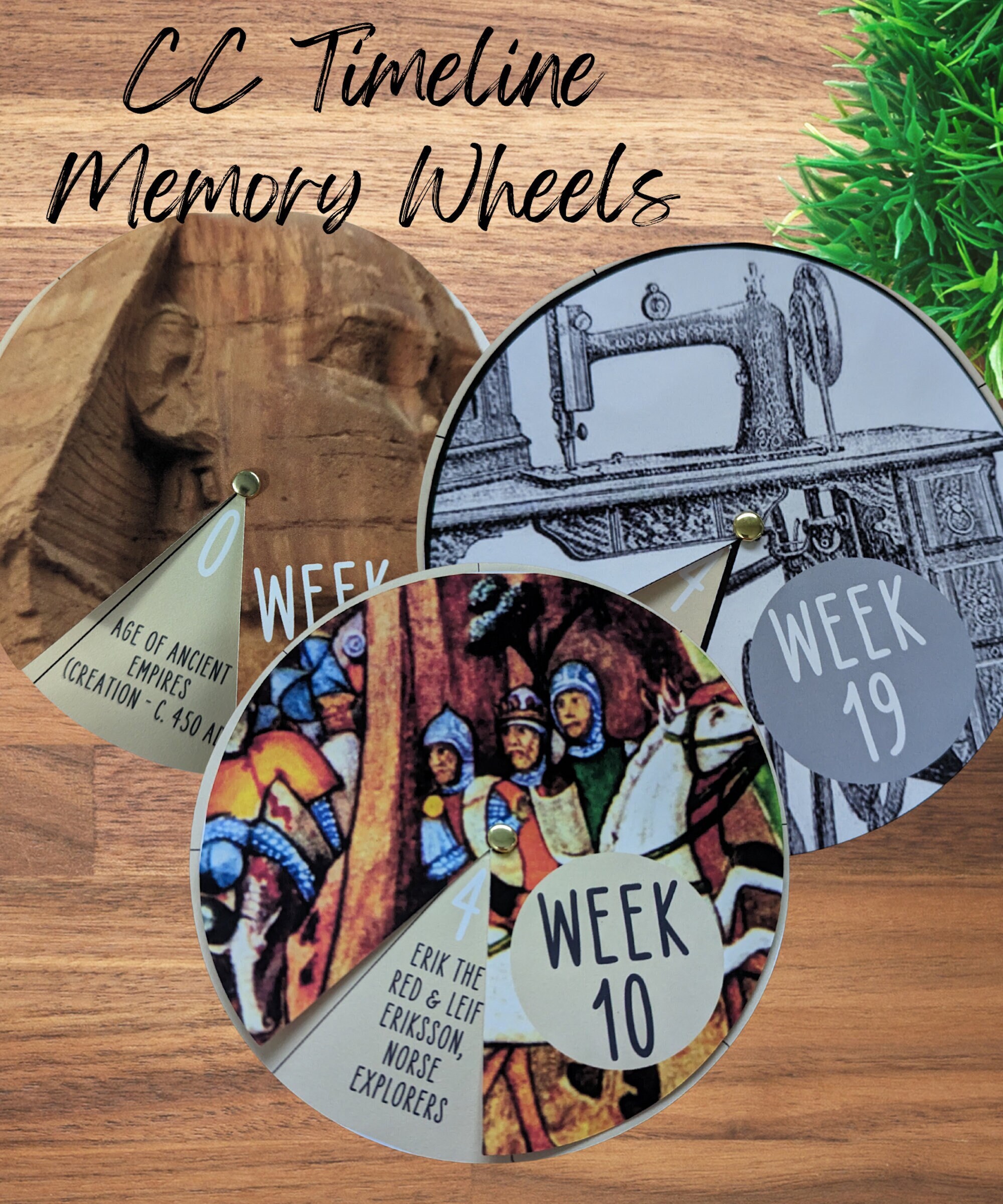 Timeline Memory Wheels Cut Outs Printable Digital Classical ...