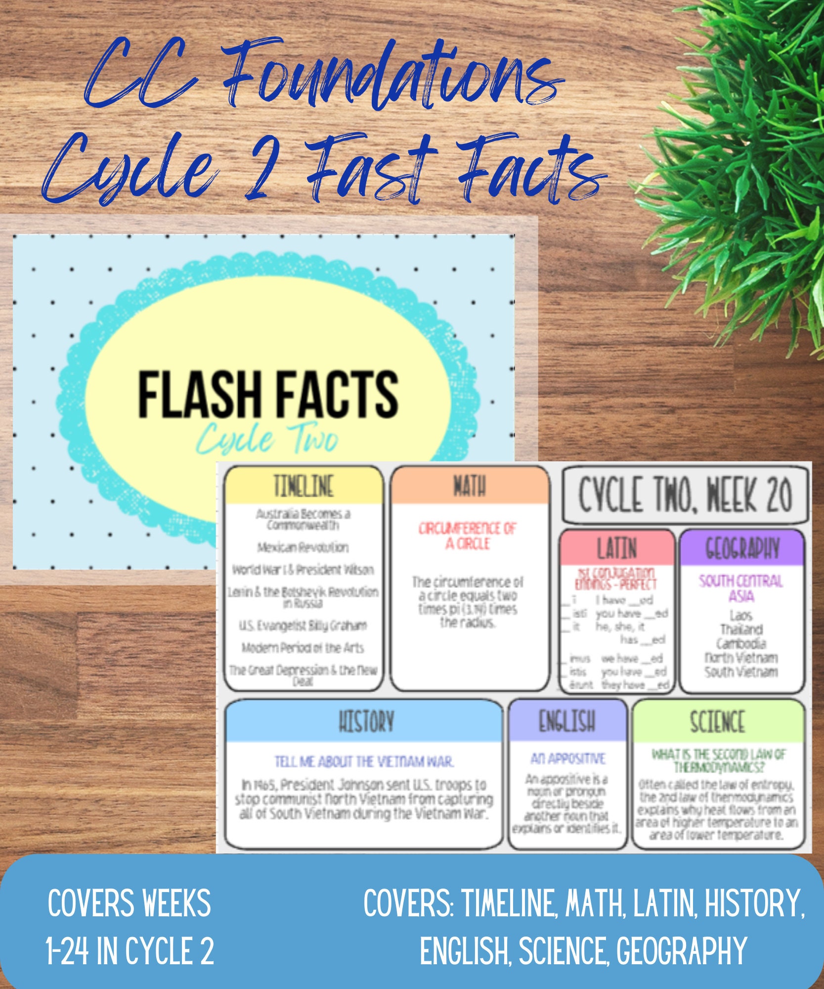 Classical Conversations 4x6 Flash Facts Memory Work Travel Cards ...