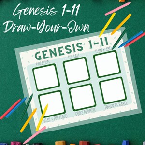 Bible Genesis 1-11 Timeline Cutout Printable Digital Download PDF Kids ...