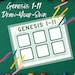 Bible Genesis 1-11 Timeline Cutout Printable Digital Download PDF Kids ...