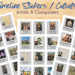 Timeline Stickers Cut Outs Printable Digital Classical Conversations ...