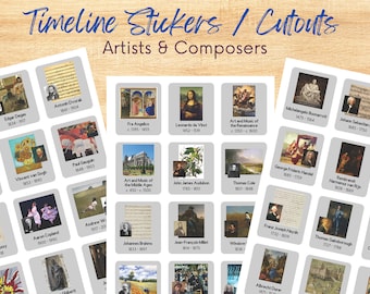 Timeline Stickers Cut Outs Printable Digital Classical Conversations ...