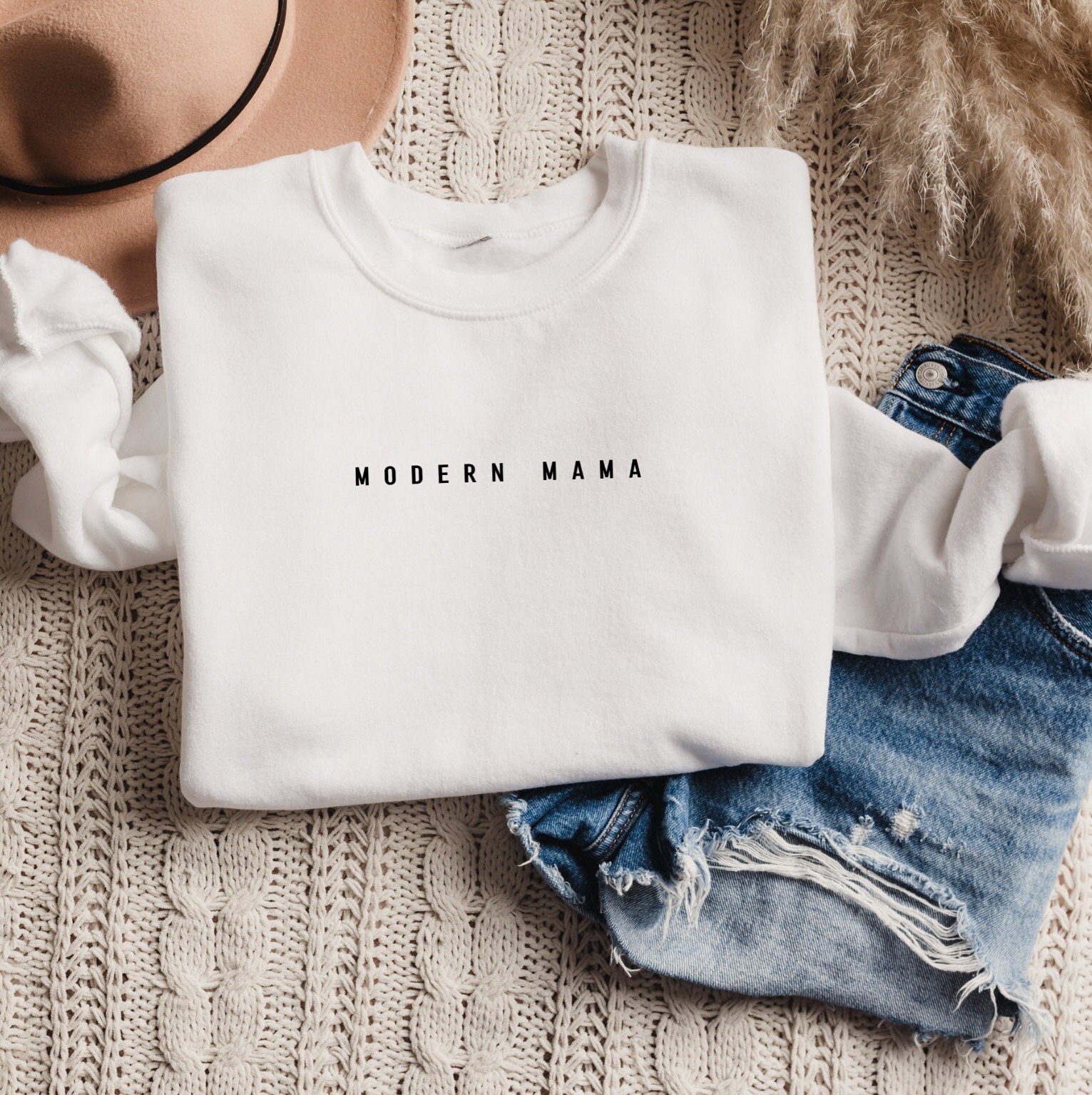 Modern Mama Sweatshirt, New Mom Sweatshirt, New Mom Gift, Mama ...