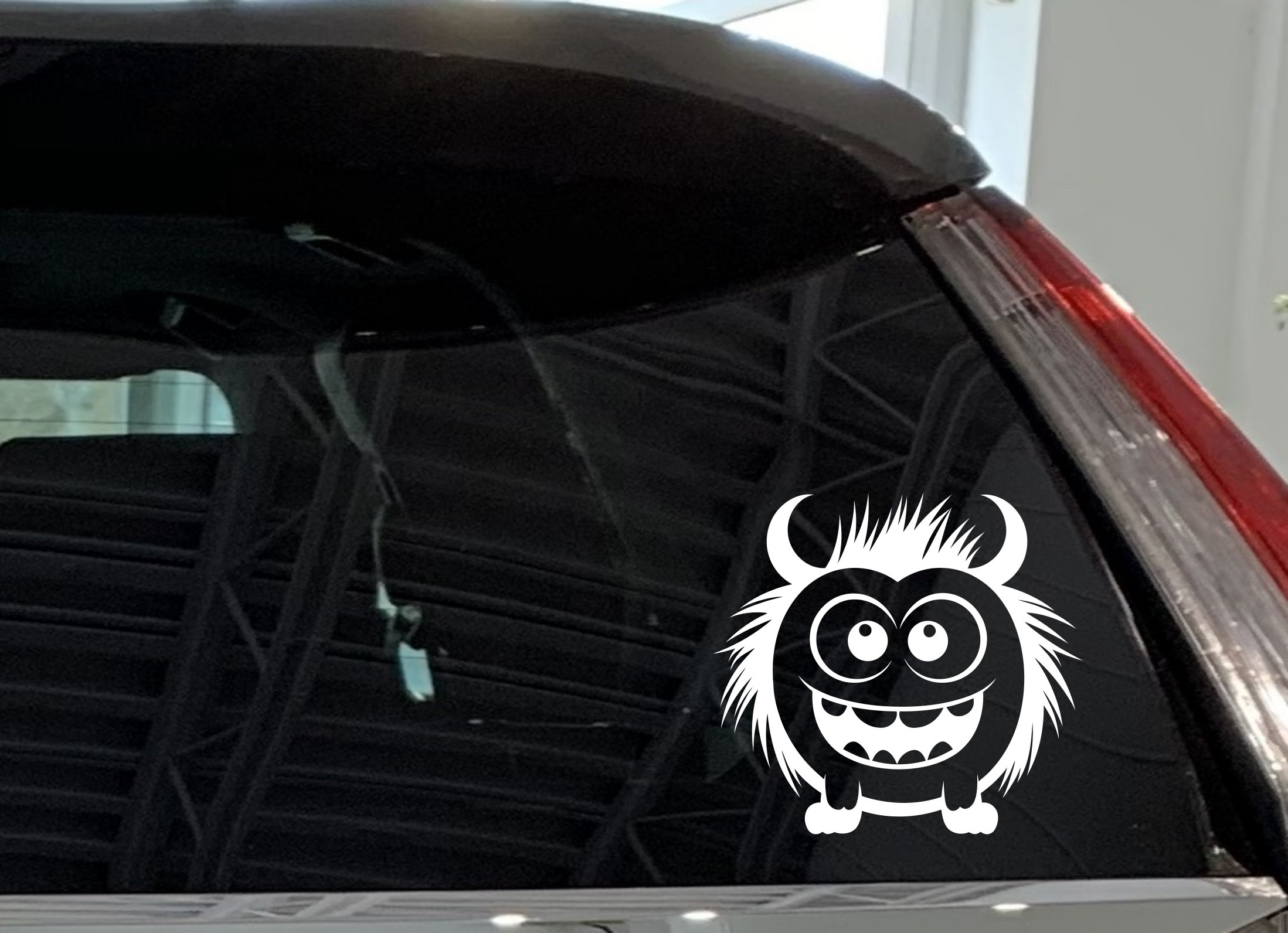 5 Styles Monster Peeking Car Sticker Vinyl Decal, Glass, Window, Laptop ...