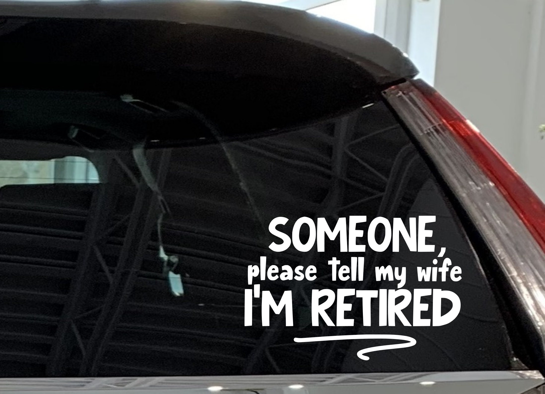 9 Options Retired Sticker Car Vinyl Decal, Glass, Window, Laptop, Wall ...