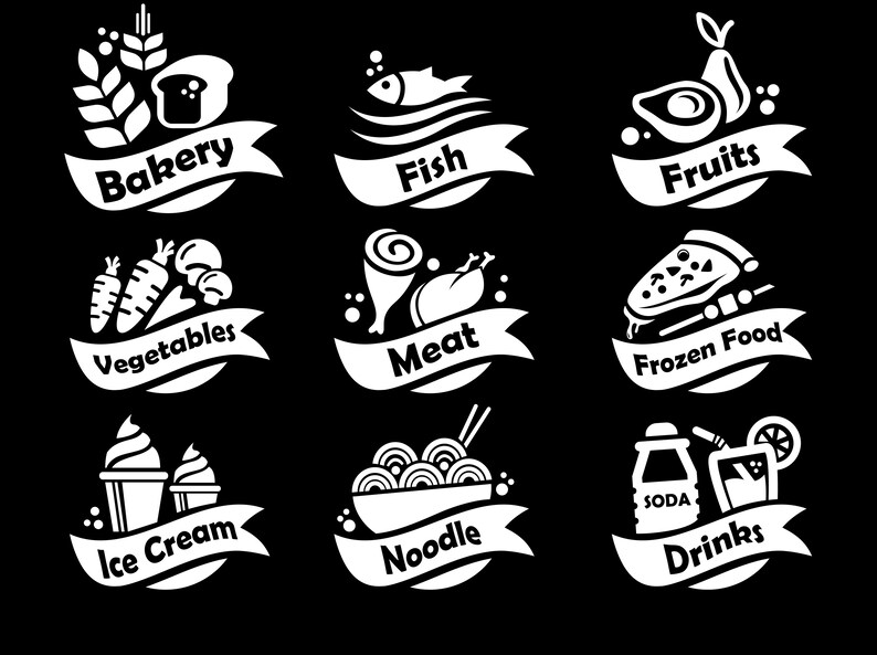 Restaurants Stores Shop Entrance Signs, Front Window, Decal Sticker ...