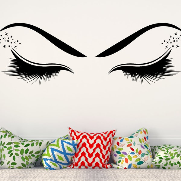 Eyelash Wall Decal - Etsy
