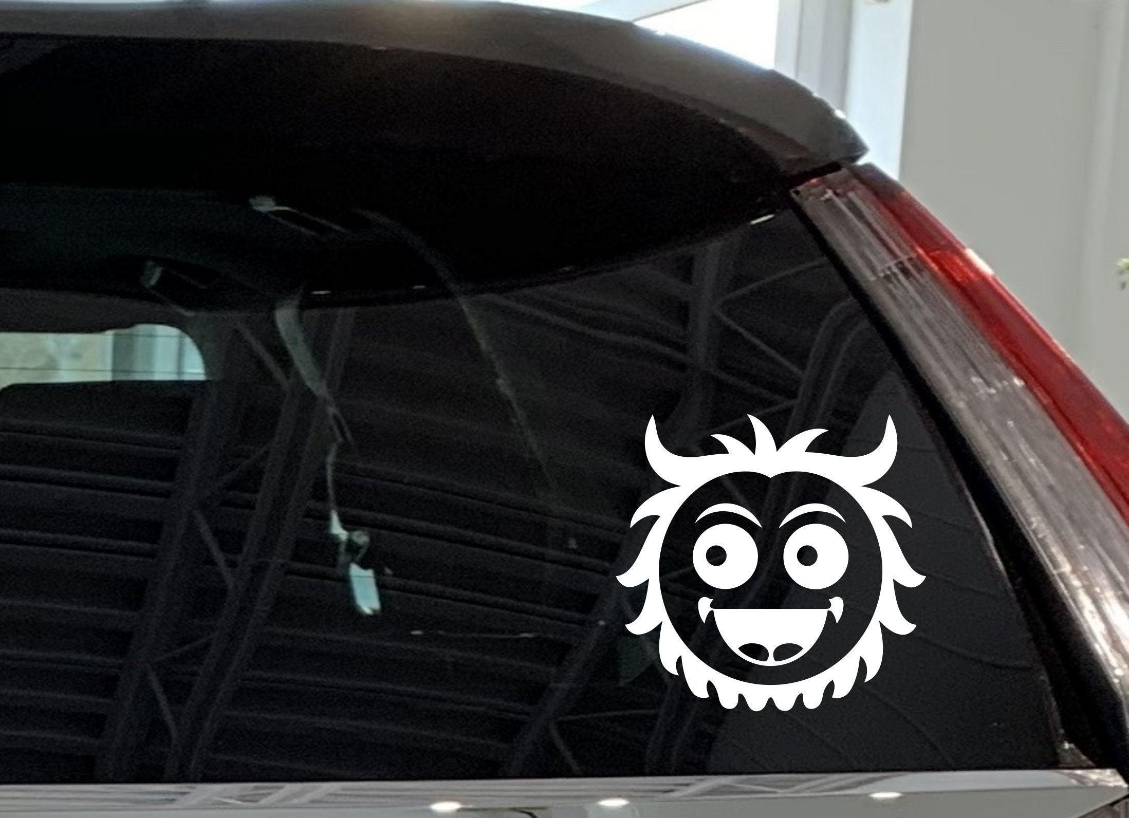 5 Styles Monster Peeking Car Sticker Vinyl Decal, Glass, Window, Laptop ...