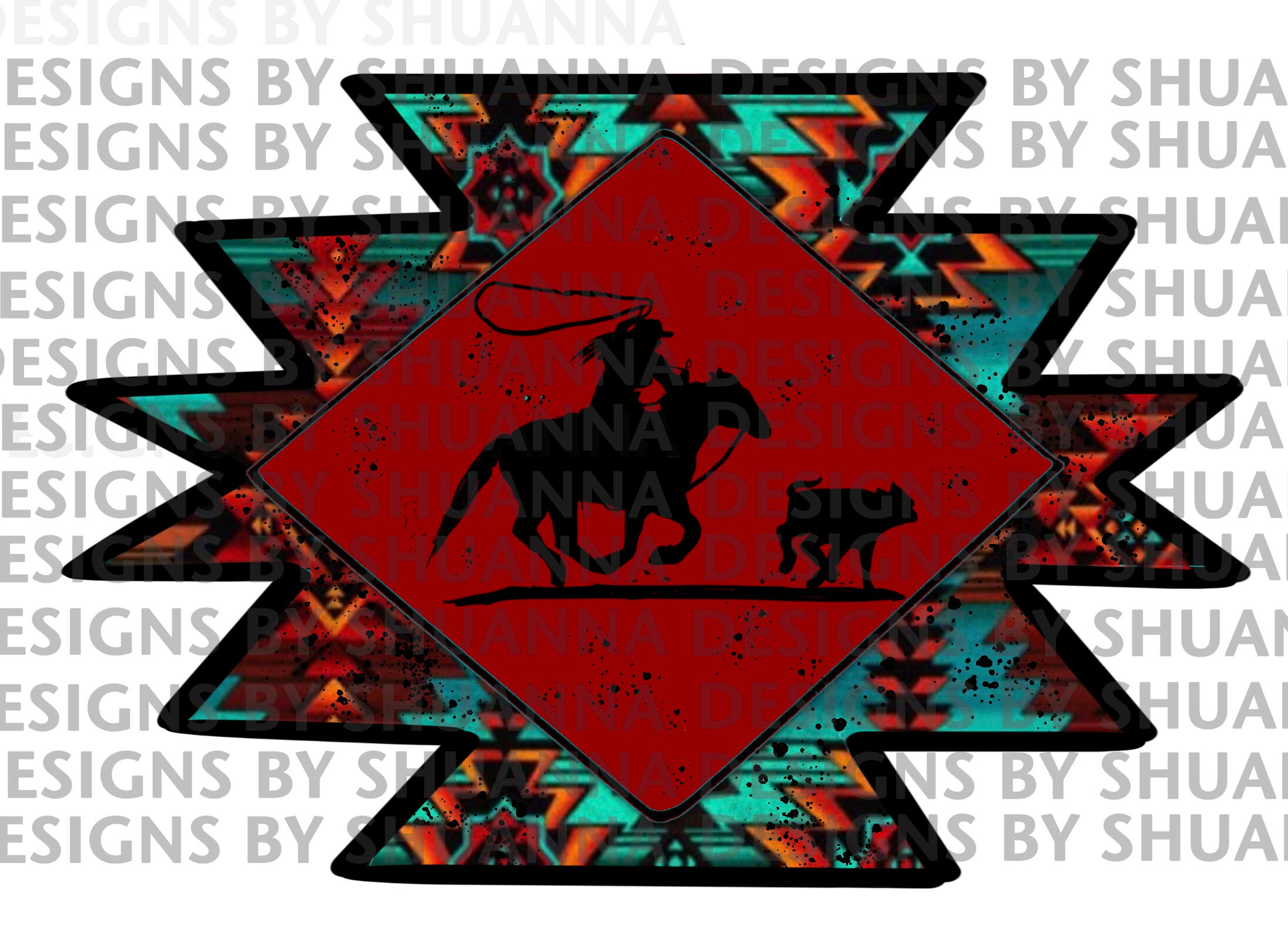 Breakaway Roping Sublimation Design - Etsy