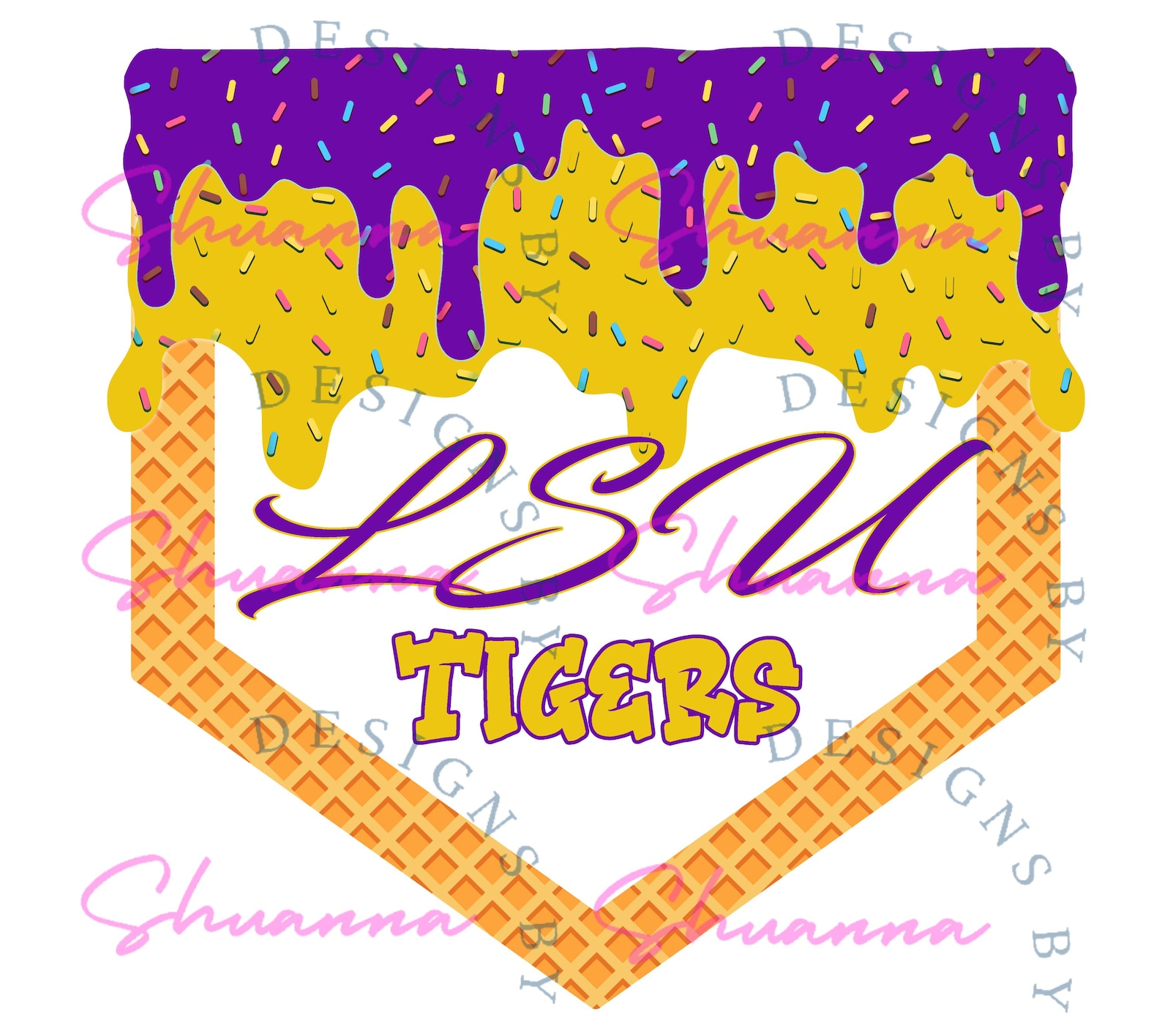 LSU Tigers Baseball Drip PNG File - Etsy