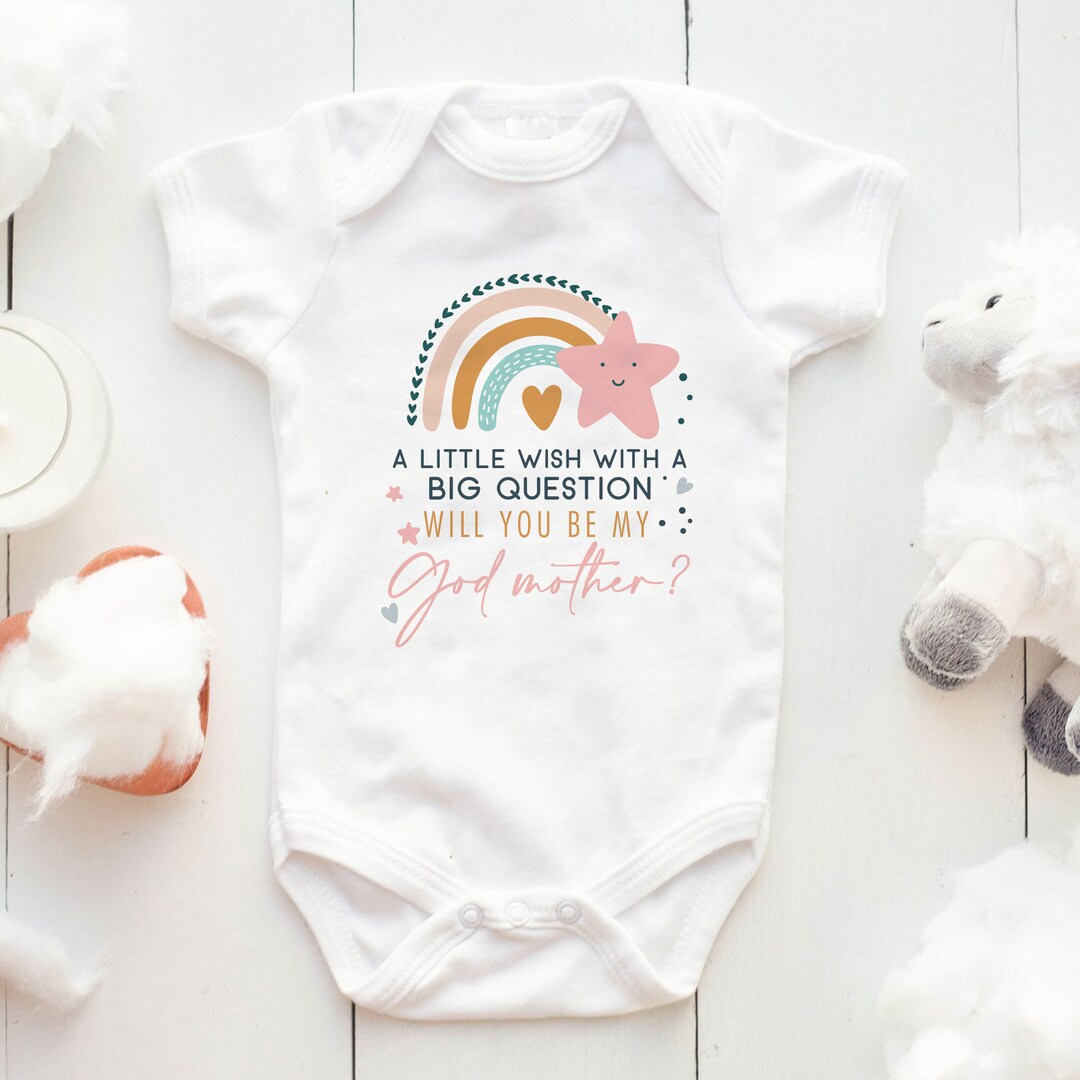 Be My Godmother Outfit – Baby Vest / Tee – Cute Baby Gift for Godparent ...